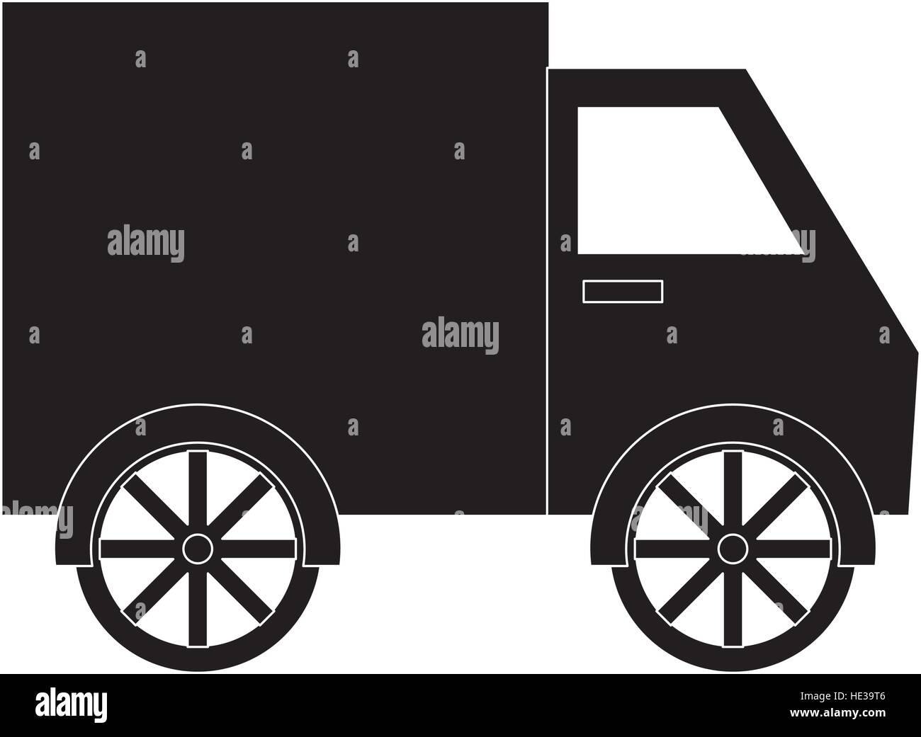truck vehicle icon over white background. vector illustration Stock ...