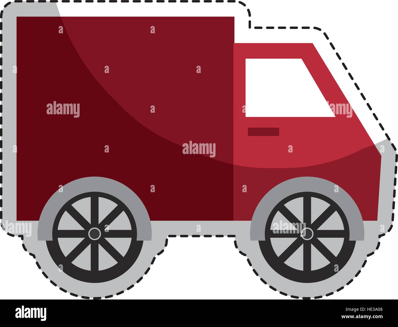 truck vehicle icon over white background. vector illustration Stock ...