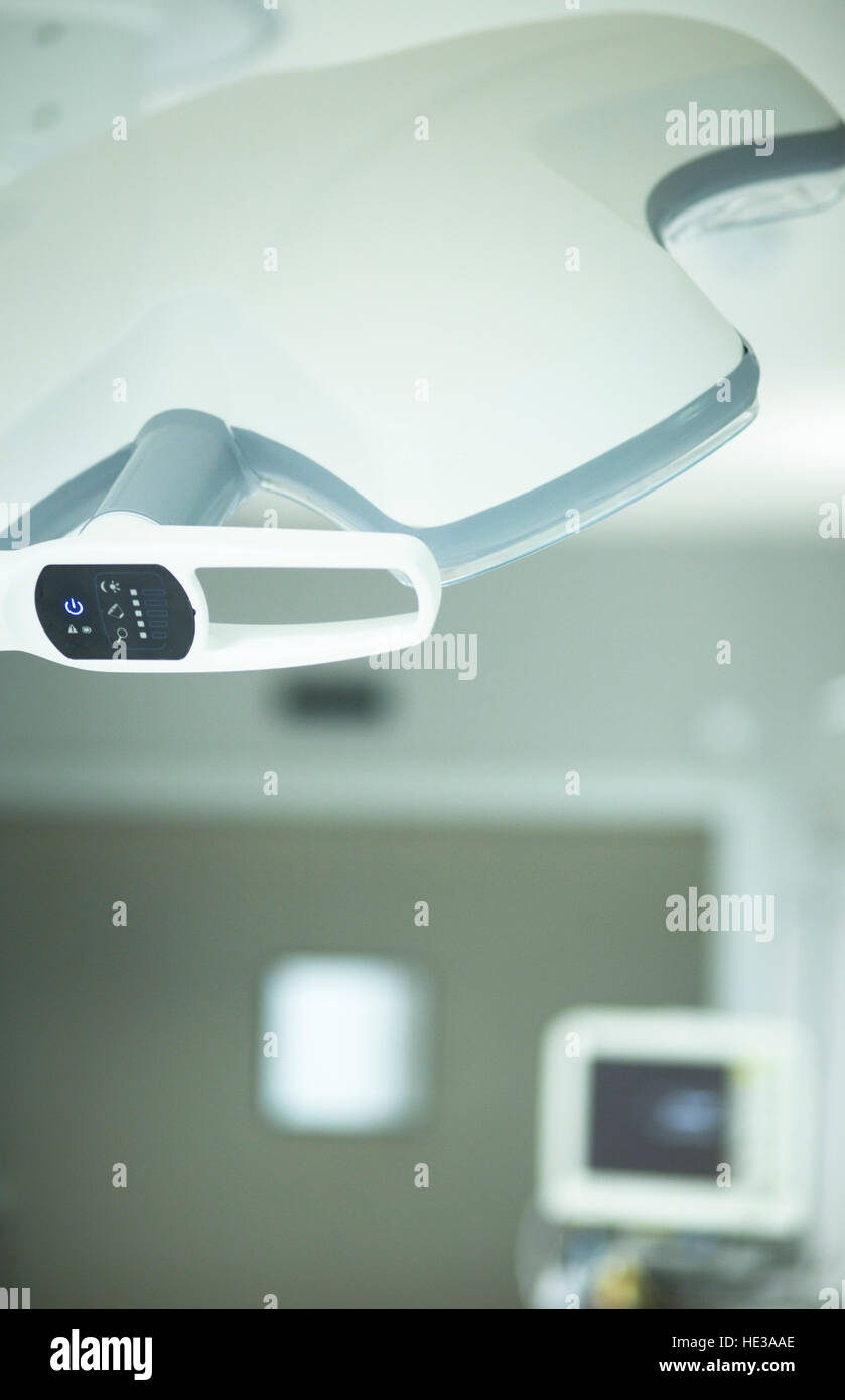 Operating emergency room surgery theater lighting in hospital to enable ...