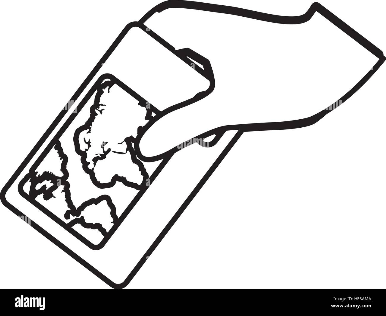 hand holds credit card bank line Stock Vector Image & Art - Alamy hand holds credit card bank line Stock Vector Image & Art - Alamy