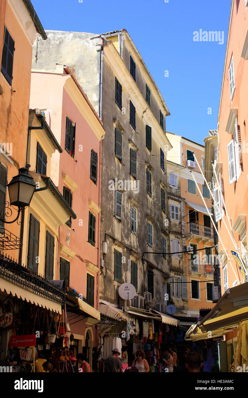 Corfu town centre hi-res stock photography and images - Alamy