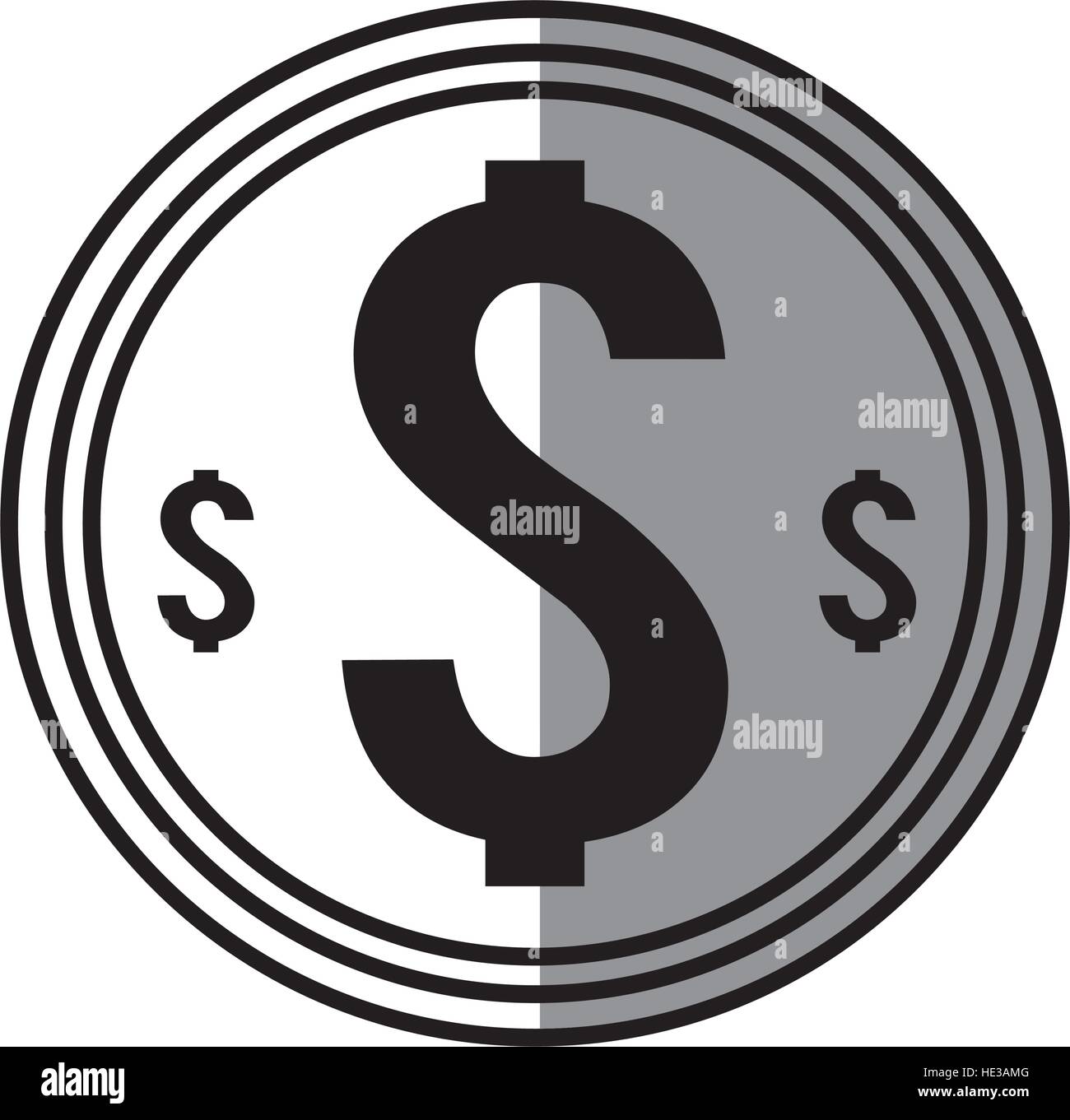 coin money dollar shadow Stock Vector Image & Art - Alamy