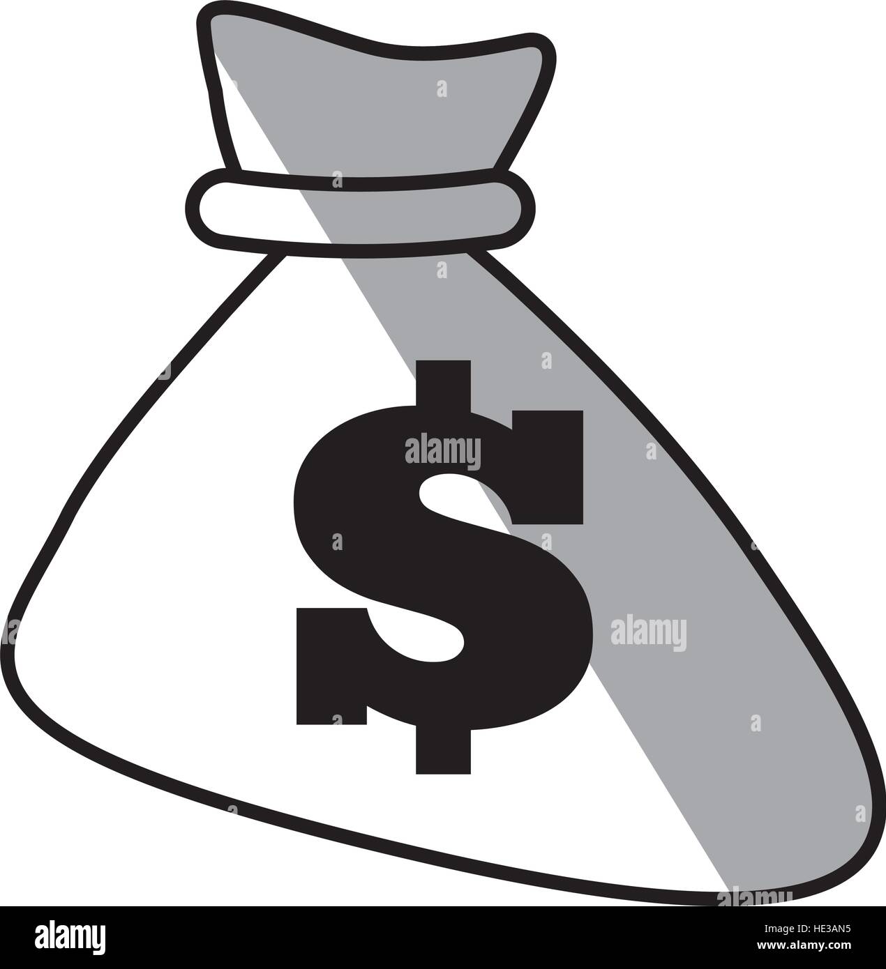 bag money dollar cash shadow Stock Vector Image & Art - Alamy