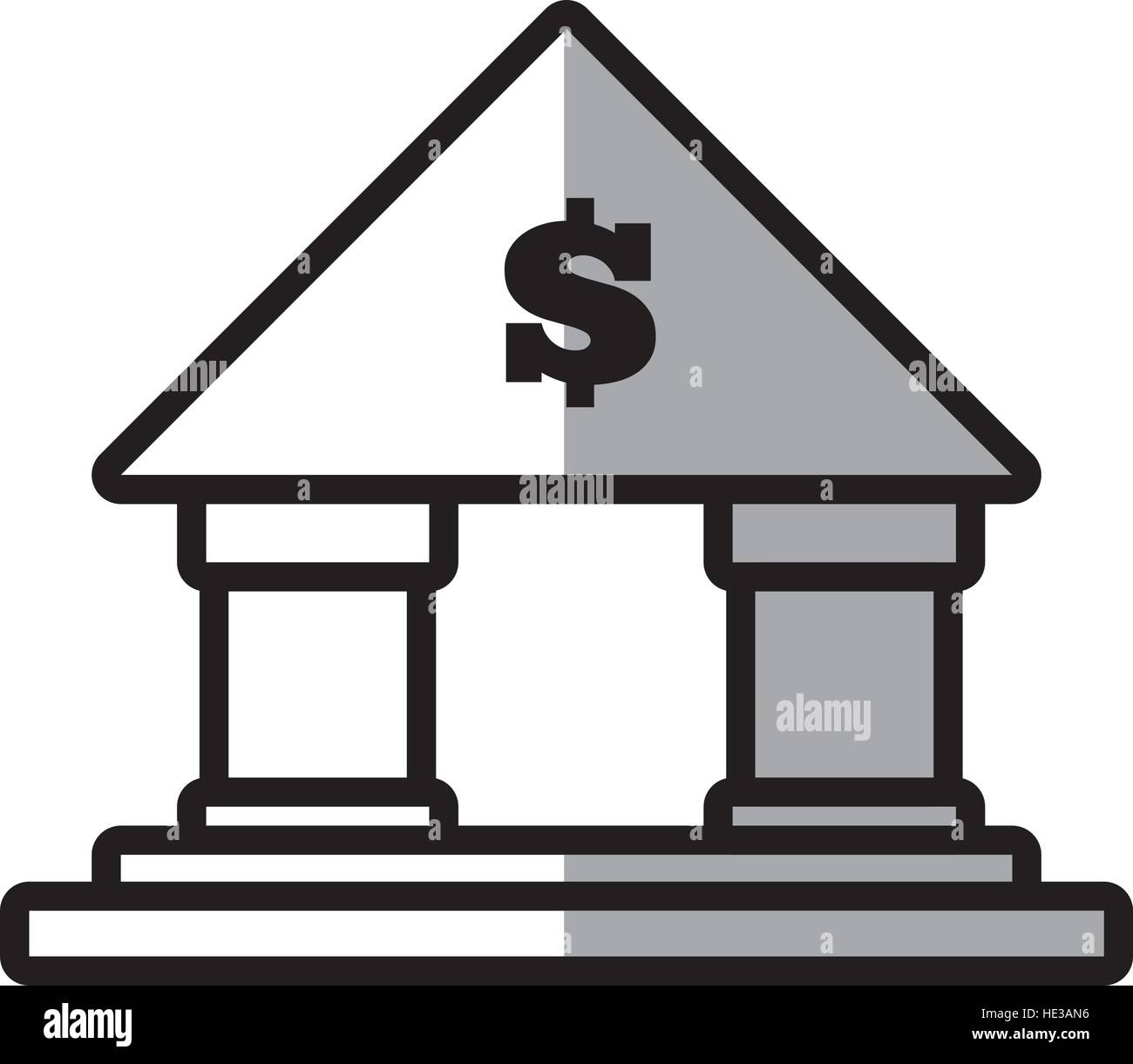 Bank exterior shadow Stock Vector Images - Alamy