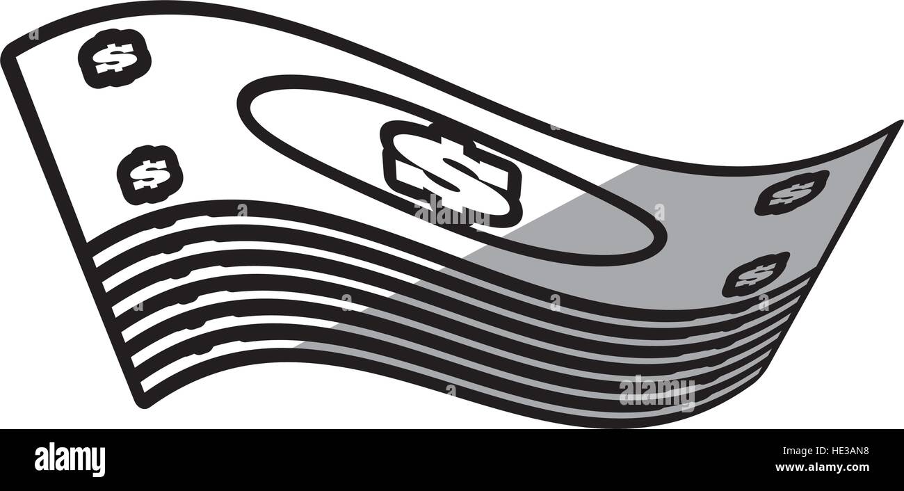 stacked bill money dollar shadow Stock Vector Image & Art - Alamy