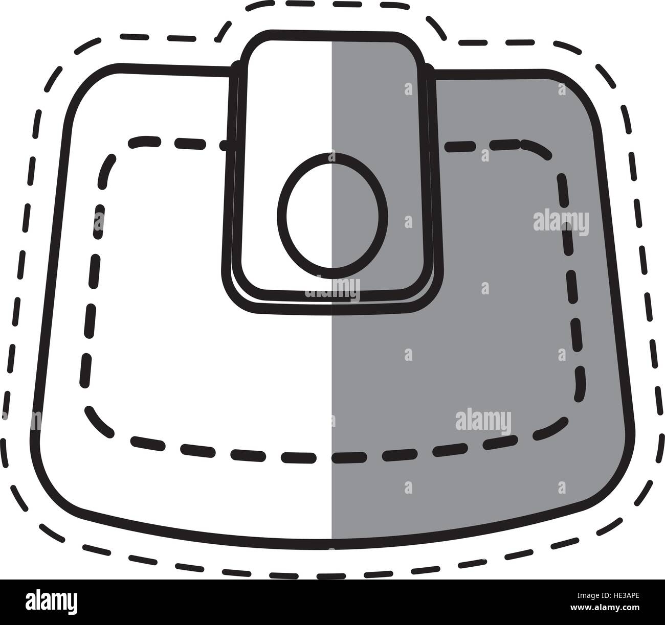 wallet save money cut shadow Stock Vector Image & Art - Alamy