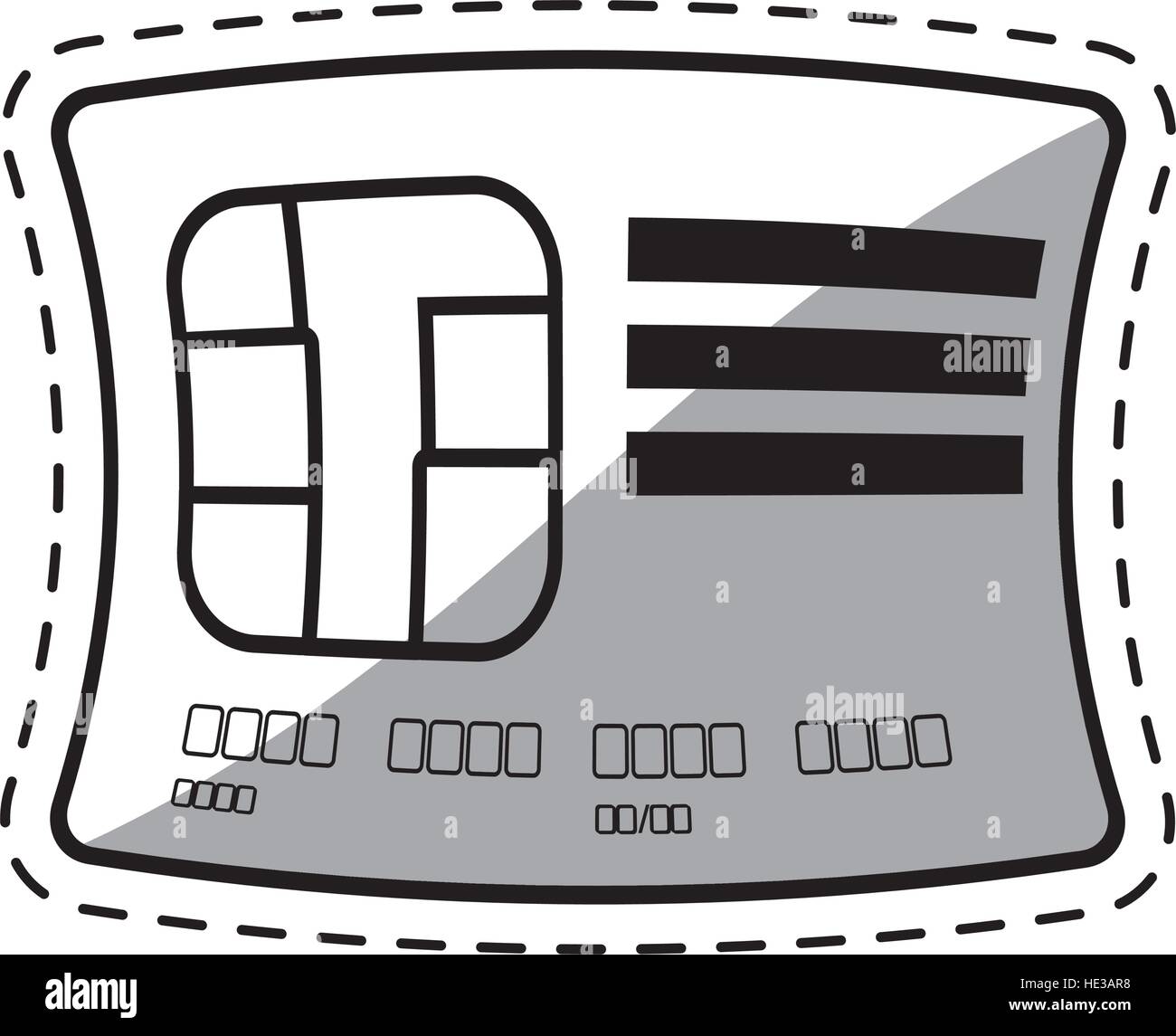 Debit card cut Stock Vector Images - Alamy