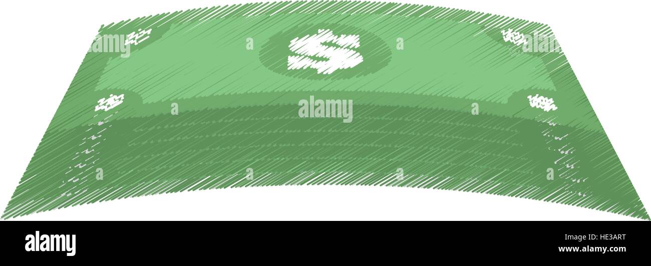hand draw stacked bill money dollar color Stock Vector Image & Art - Alamy