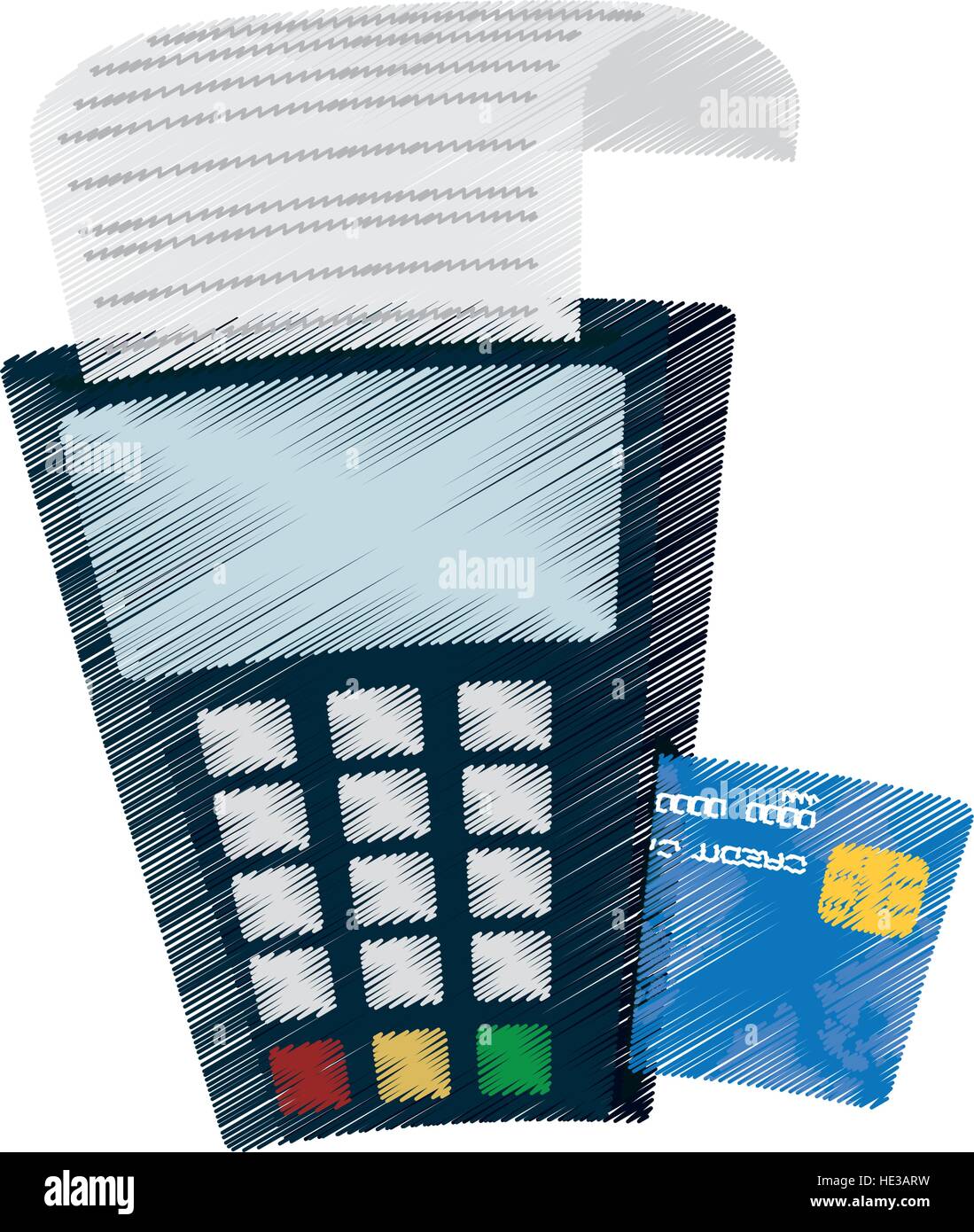 Hand draw payment credit card hi-res stock photography and images - Alamy