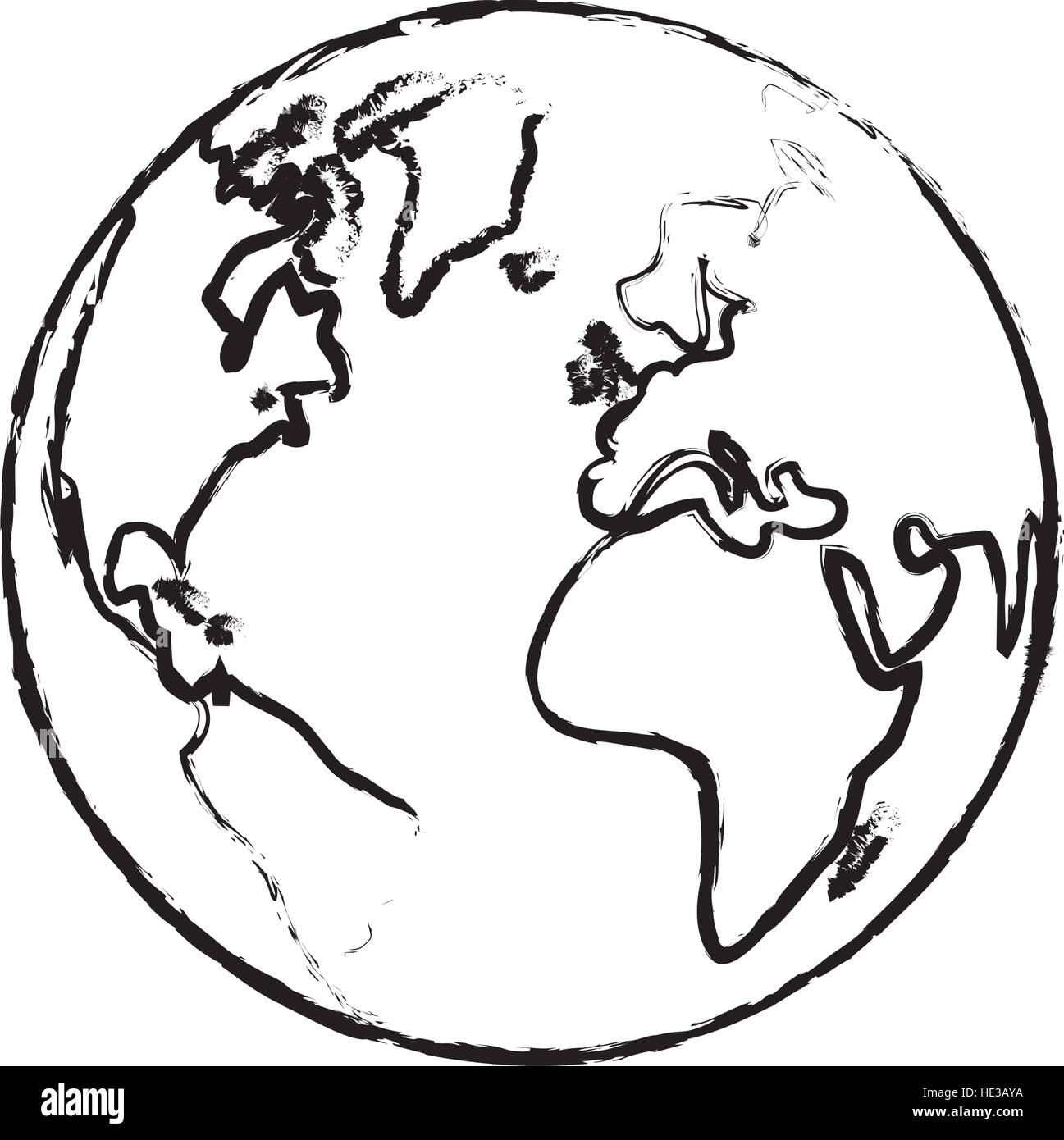World earth map Stock Vector Image & Art - Alamy