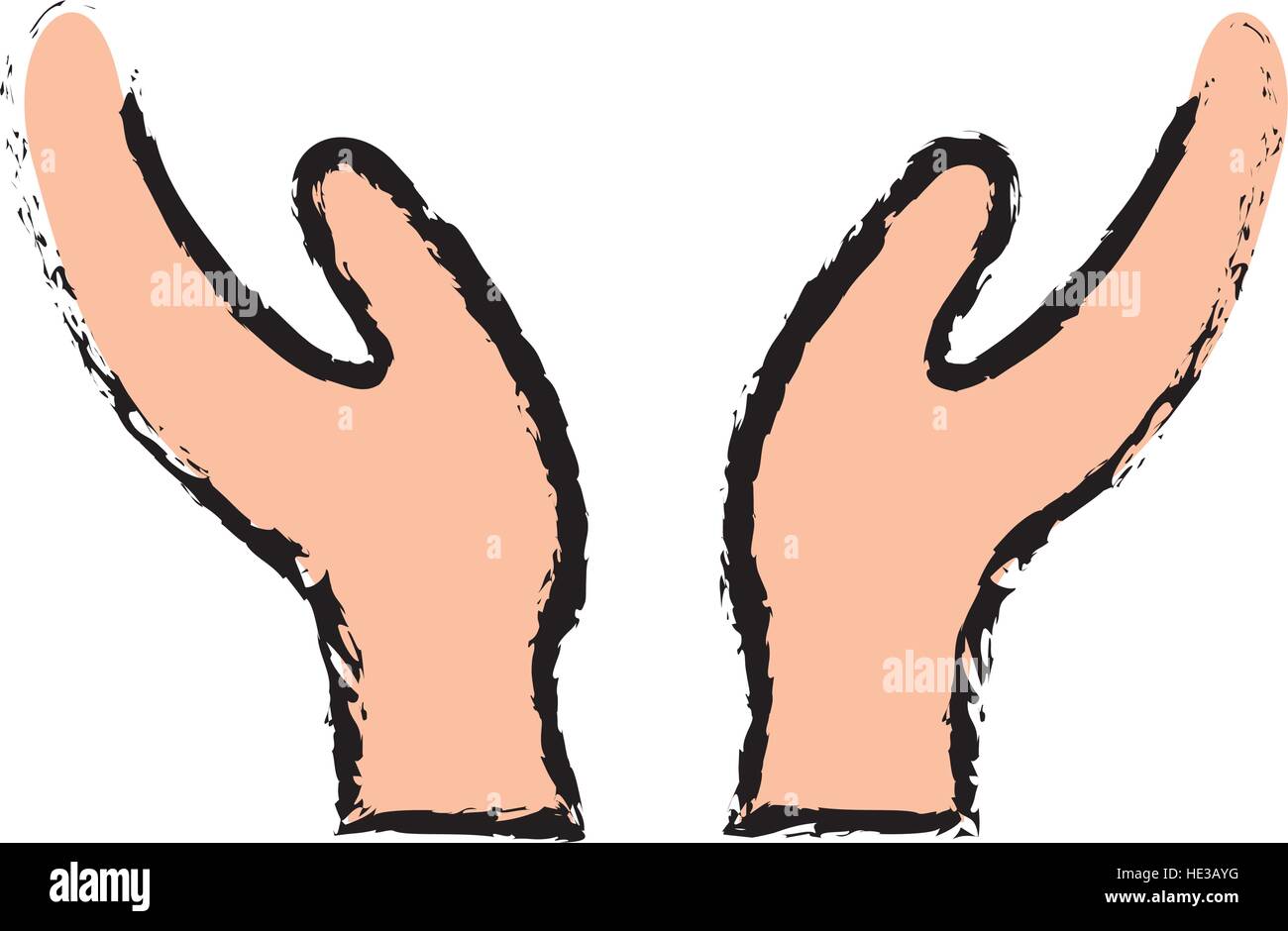 Human hand silhouette Stock Vector Image & Art - Alamy