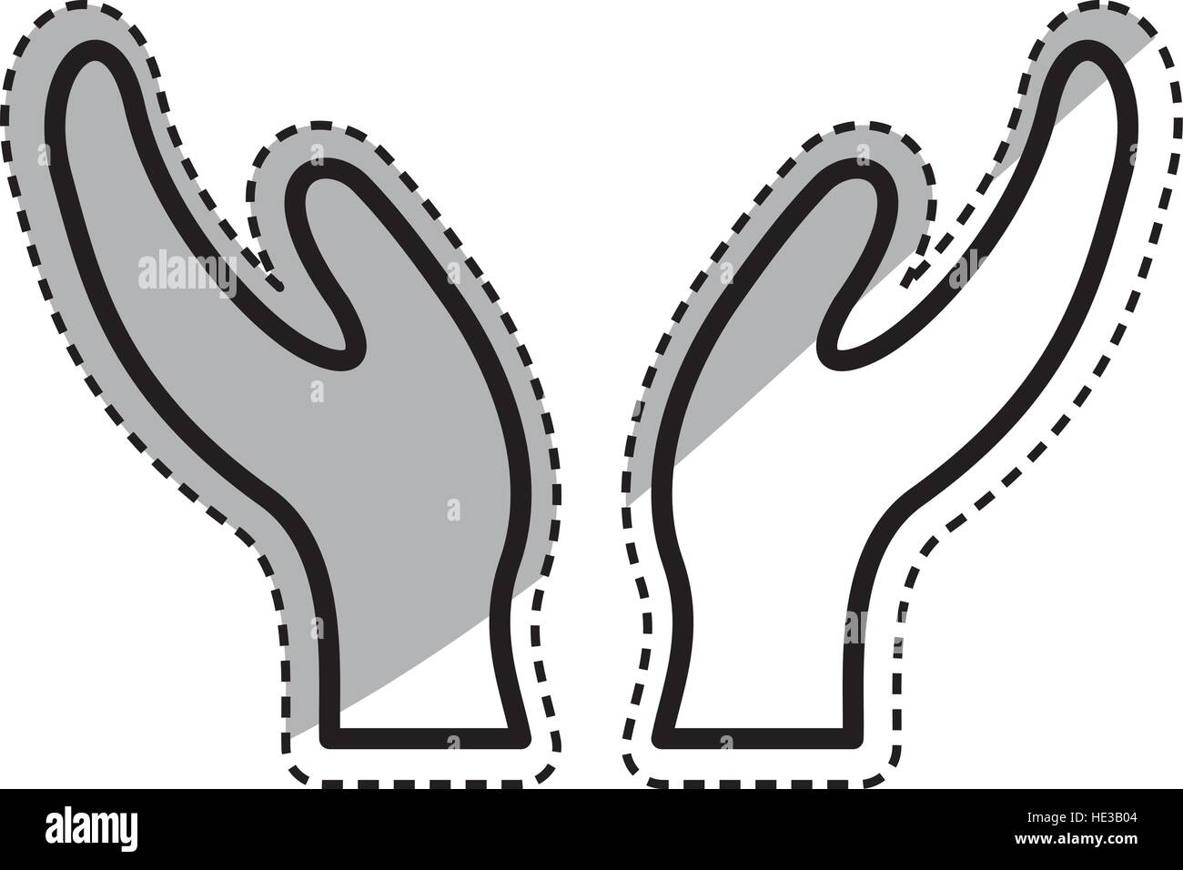 Human hand silhouette Stock Vector Image & Art - Alamy