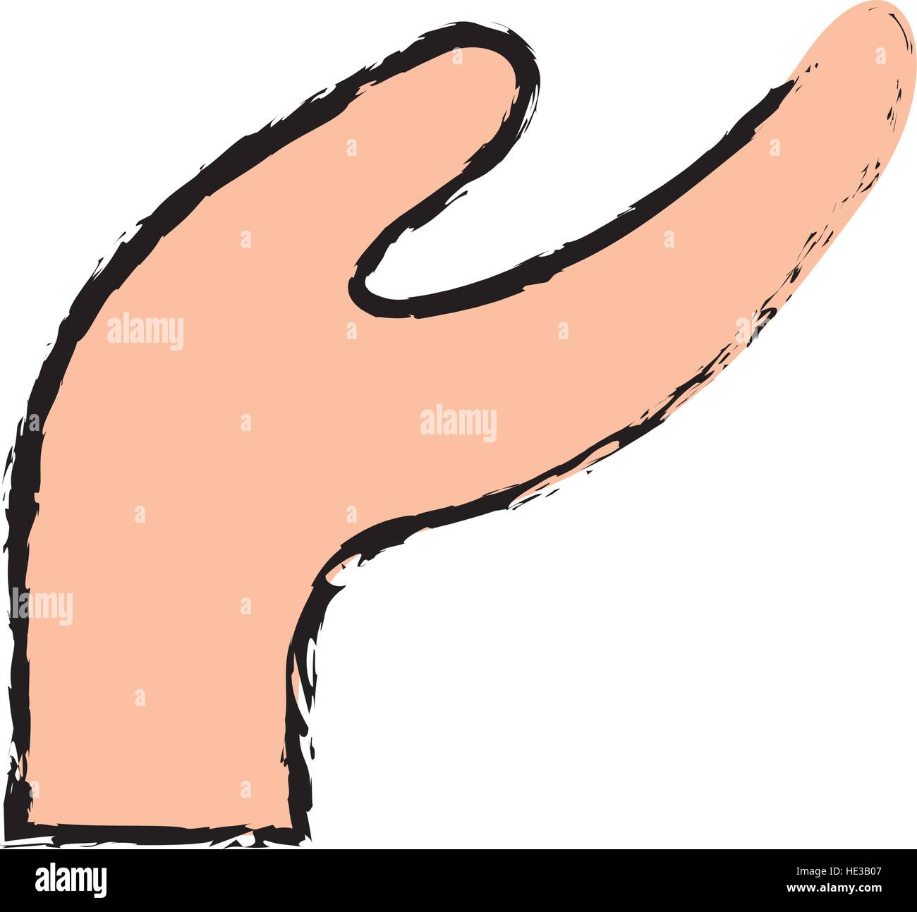 Human hand silhouette Stock Vector Image & Art - Alamy