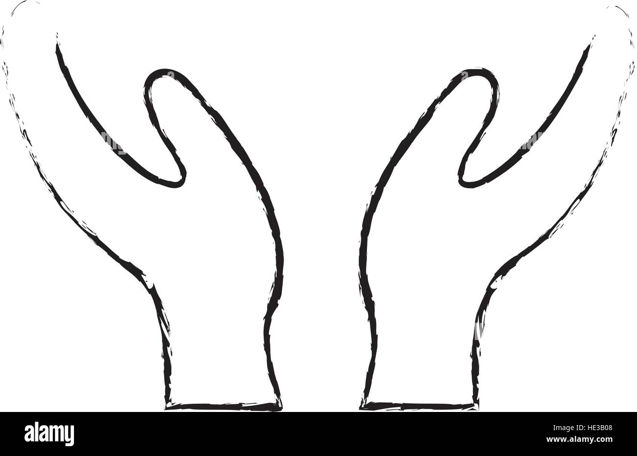 Human hand silhouette Stock Vector Image & Art - Alamy