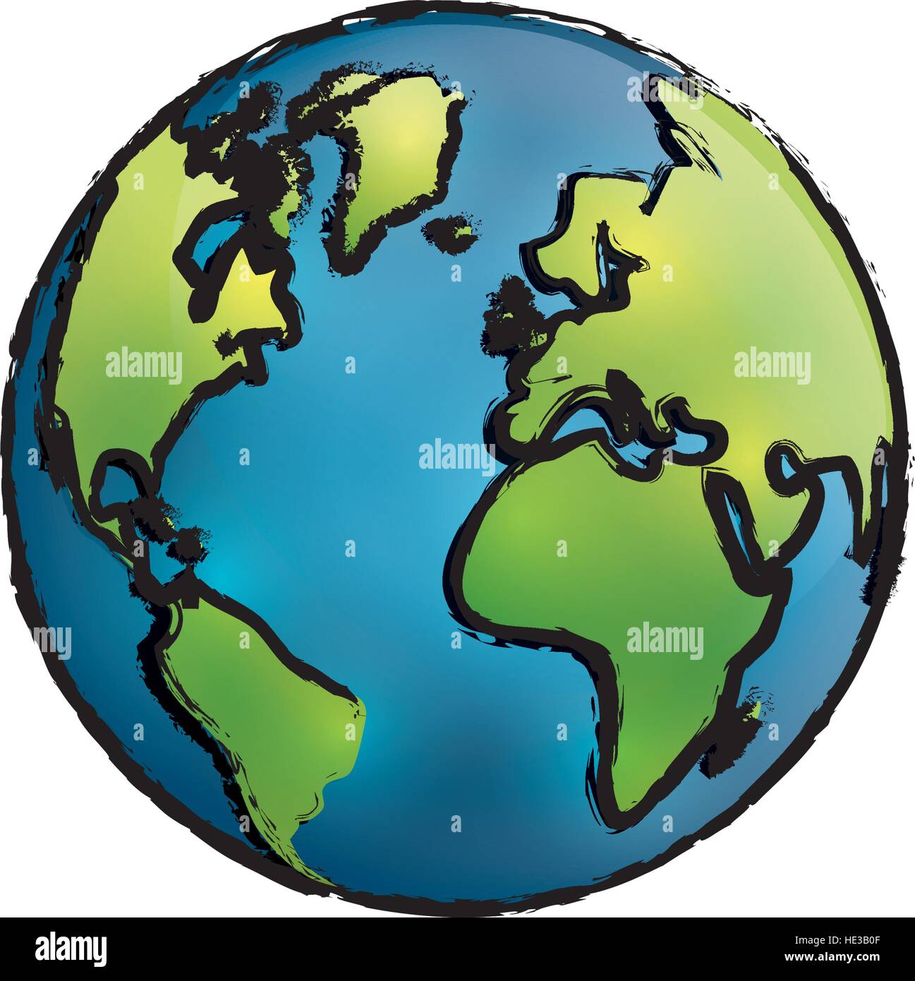 World earth map Stock Vector Image & Art - Alamy