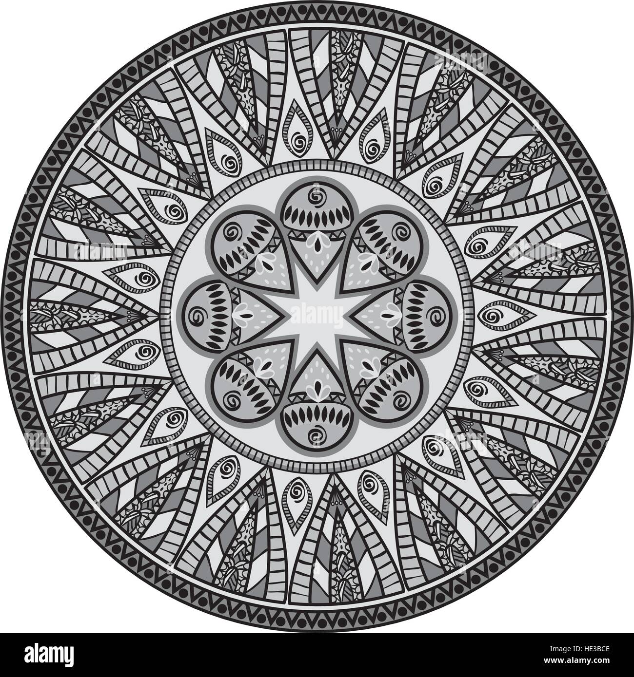 Mandala oriental symbol Stock Vector Image & Art - Alamy
