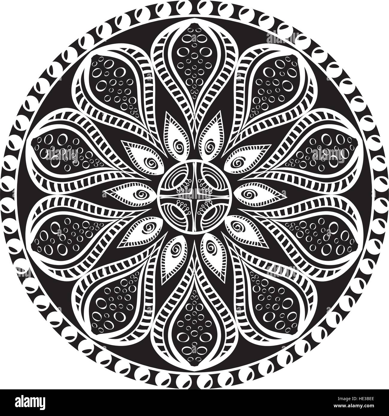 Mandala oriental symbol Stock Vector Image & Art - Alamy