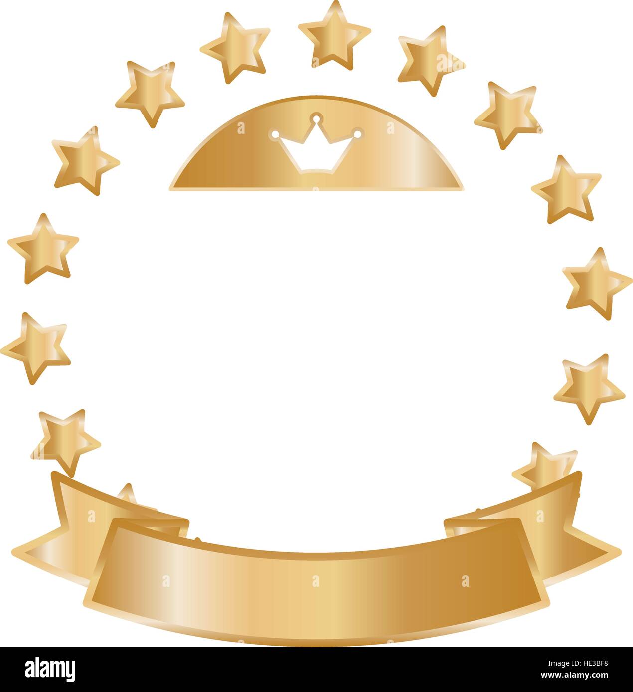 Golden stars in circle Stock Vector Image & Art - Alamy