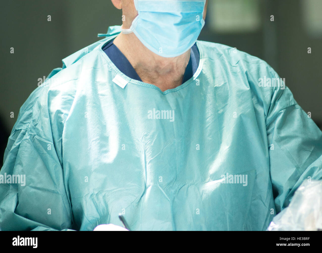 Surgeon in operating theater emergency room surgery in hospital clinic ...