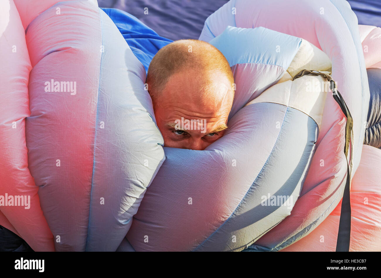 Parachutists - 2014.Packing of parachute Stock Photo - Alamy