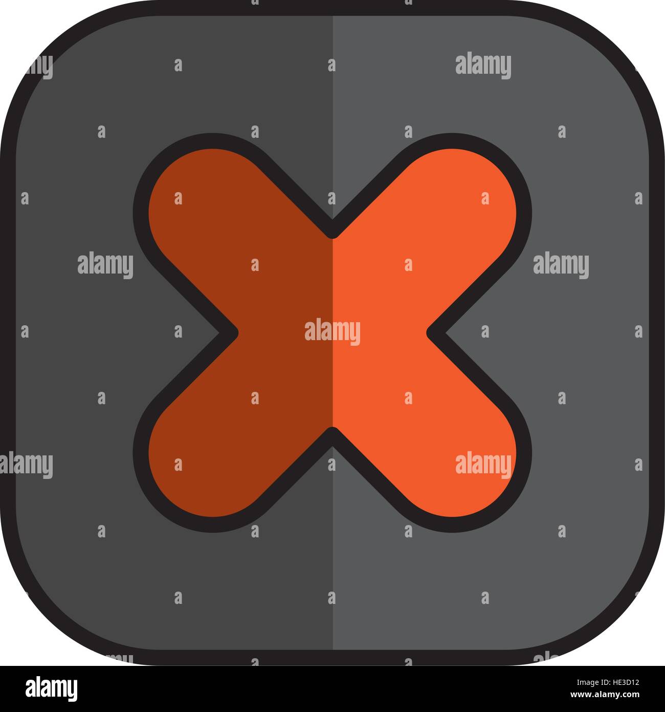 multiplication button symbol isolated icon vector illustration design ...