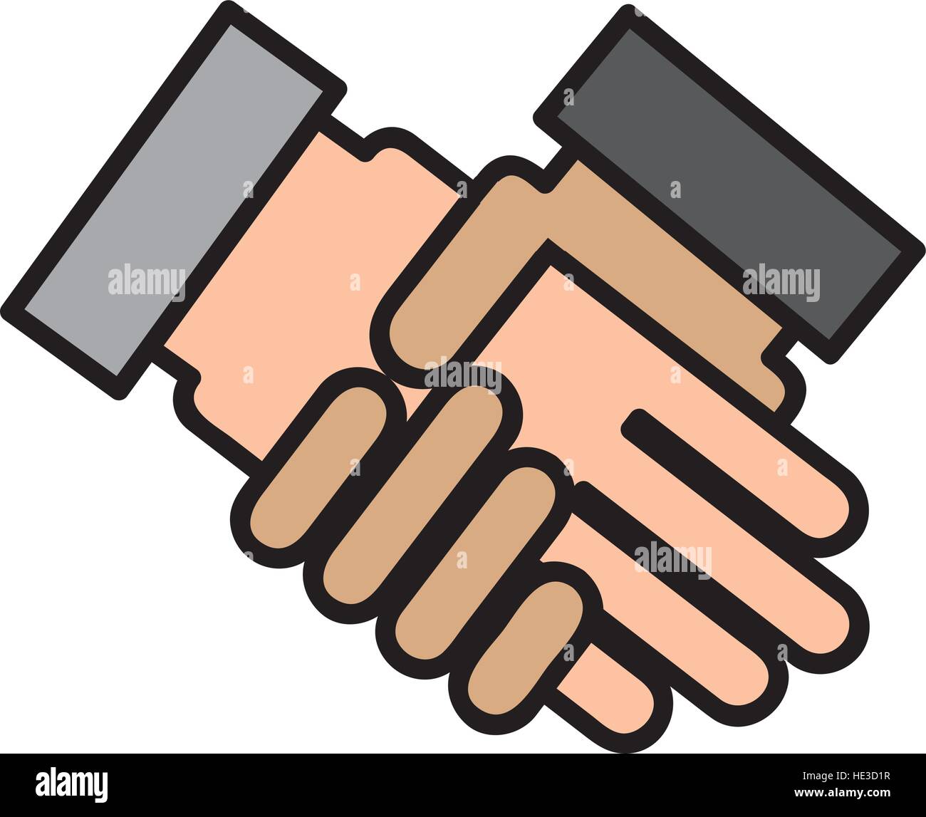 hand shake isolated icon vector illustration design Stock Vector Image ...