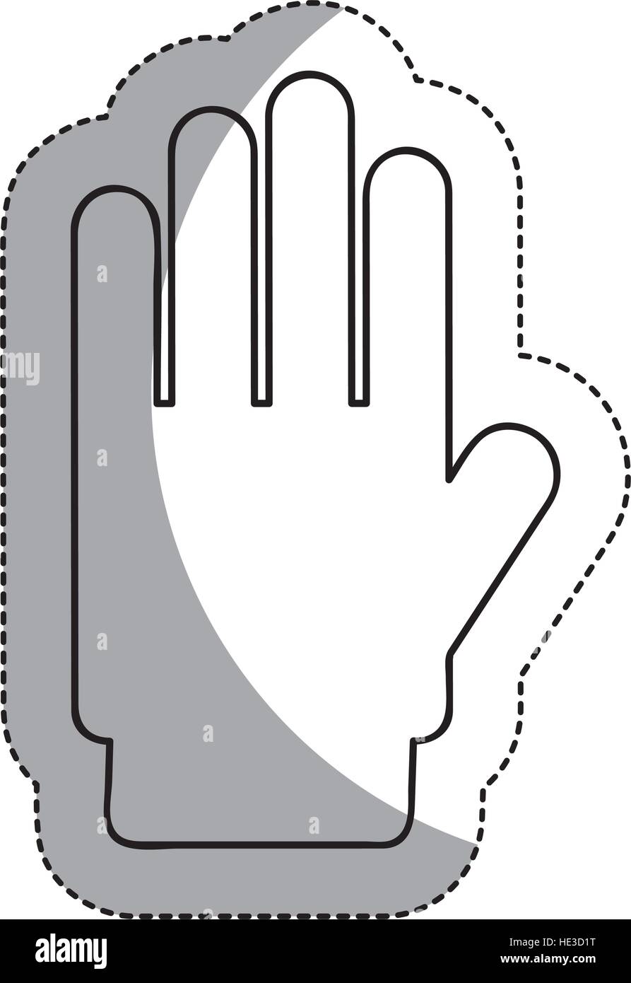 hand human up isolated icon vector illustration design Stock Vector ...