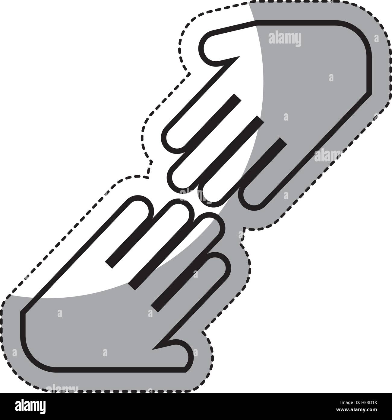 hand shake isolated icon vector illustration design Stock Vector Image ...