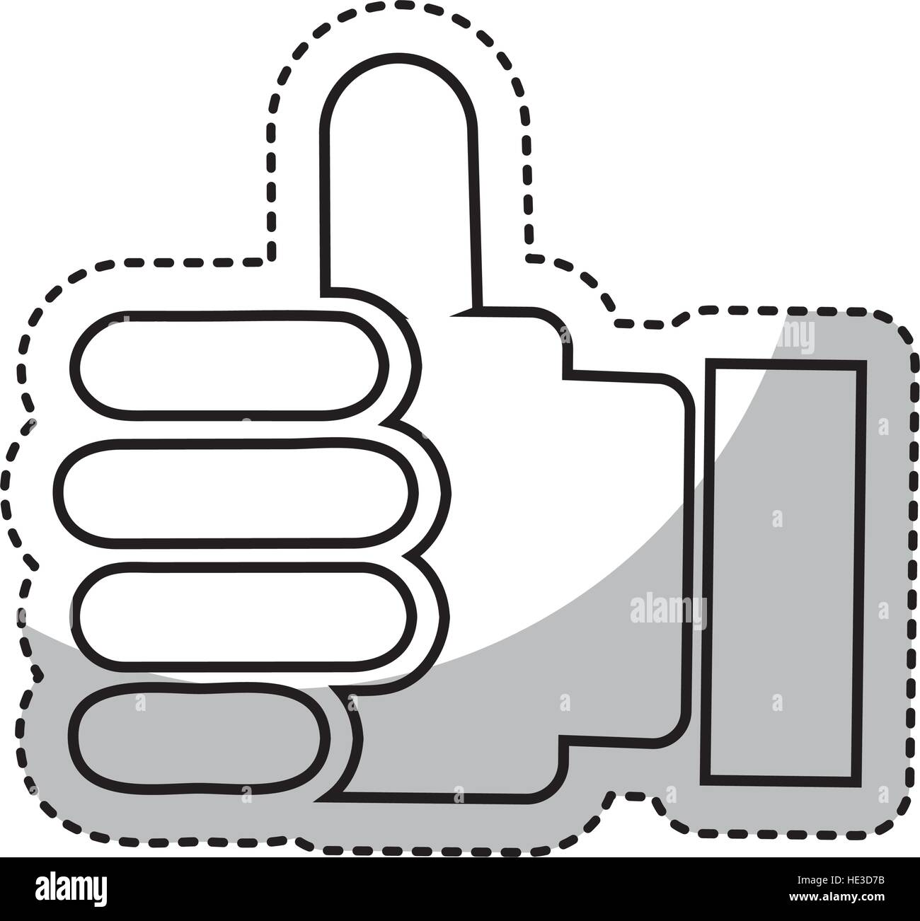 hand human like social media vector illustration design Stock Vector ...