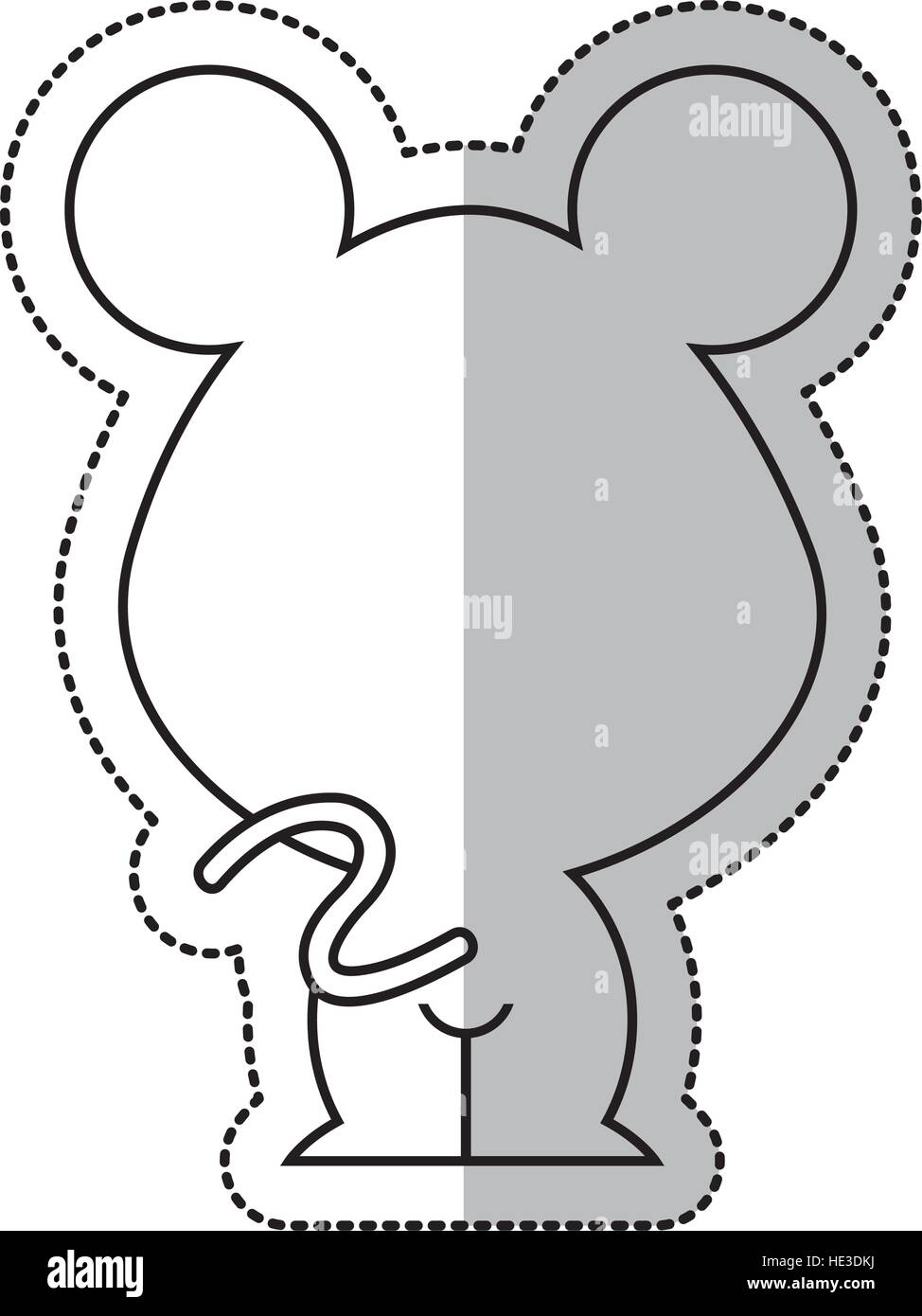 cute mouse tender character vector illustration design Stock Vector ...