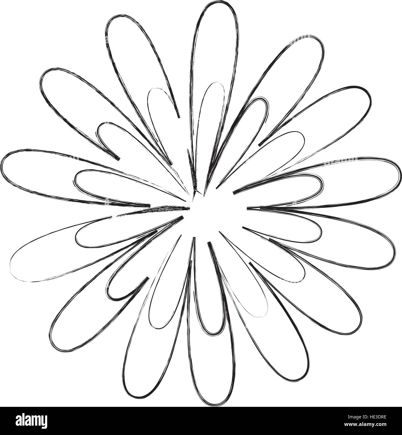 flower drawing isolated icon vector illustration design Stock Vector ...