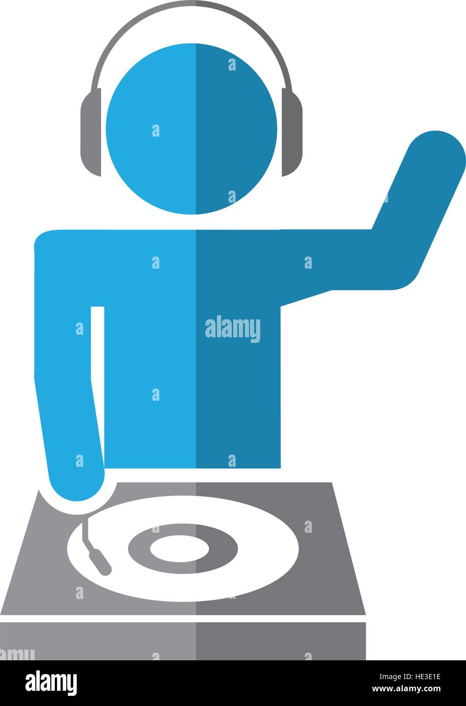 dj avatar playing music vector illustration design Stock Vector Image ...