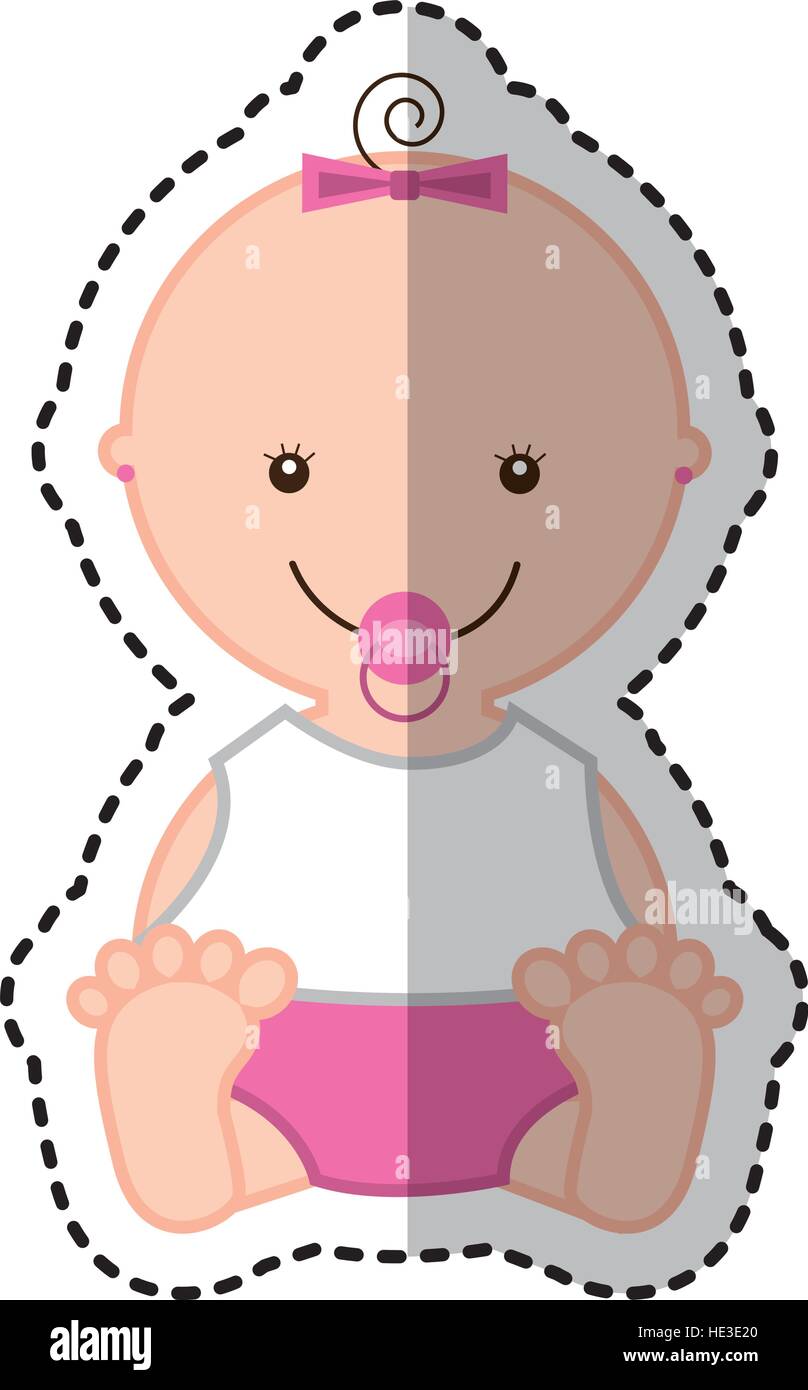 cute baby character icon vector illustration design Stock Vector Image ...