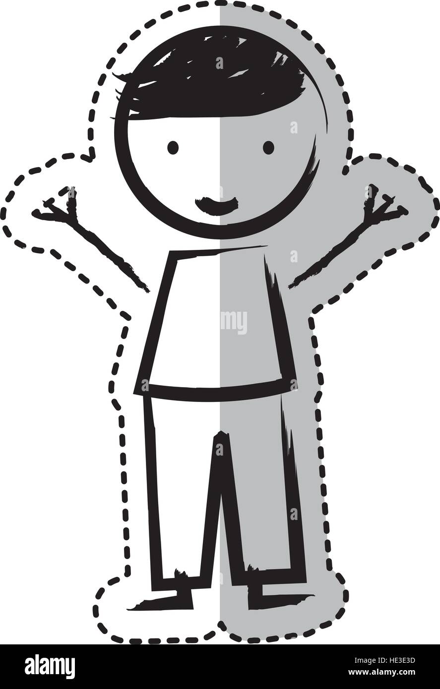 cute little boy character vector illustration design Stock Vector Image ...