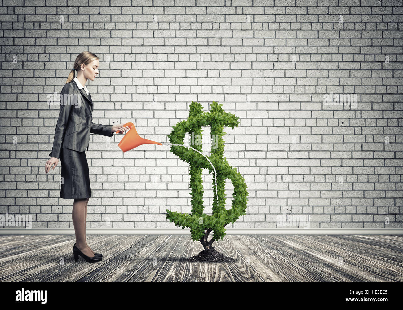Make your money grow Stock Photo - Alamy