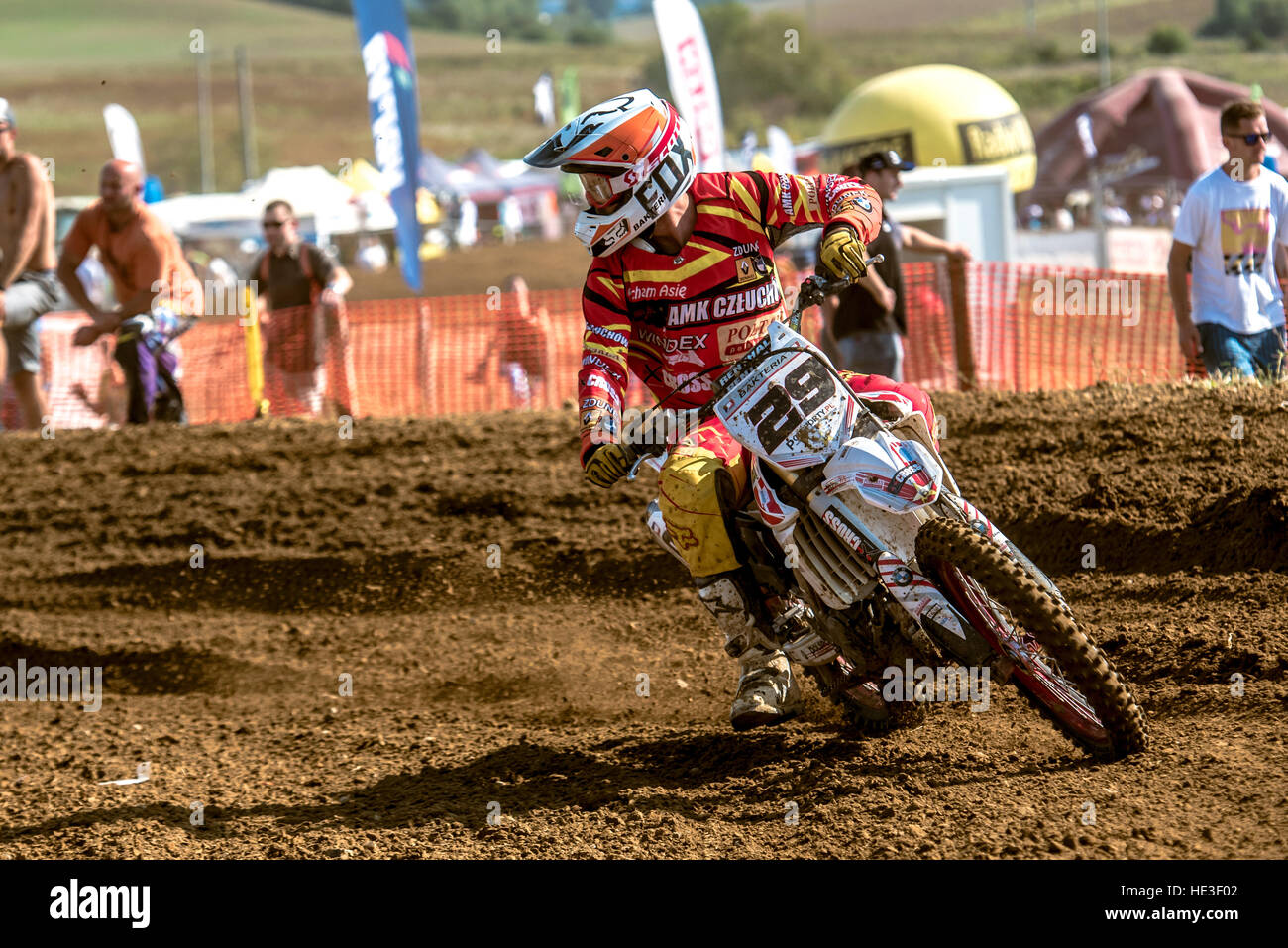 motocross rider in the race Stock Photo - Alamy