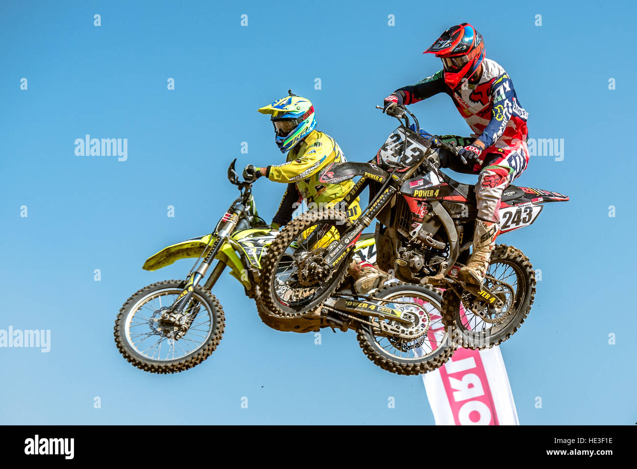 motocross rider in the race Stock Photo - Alamy