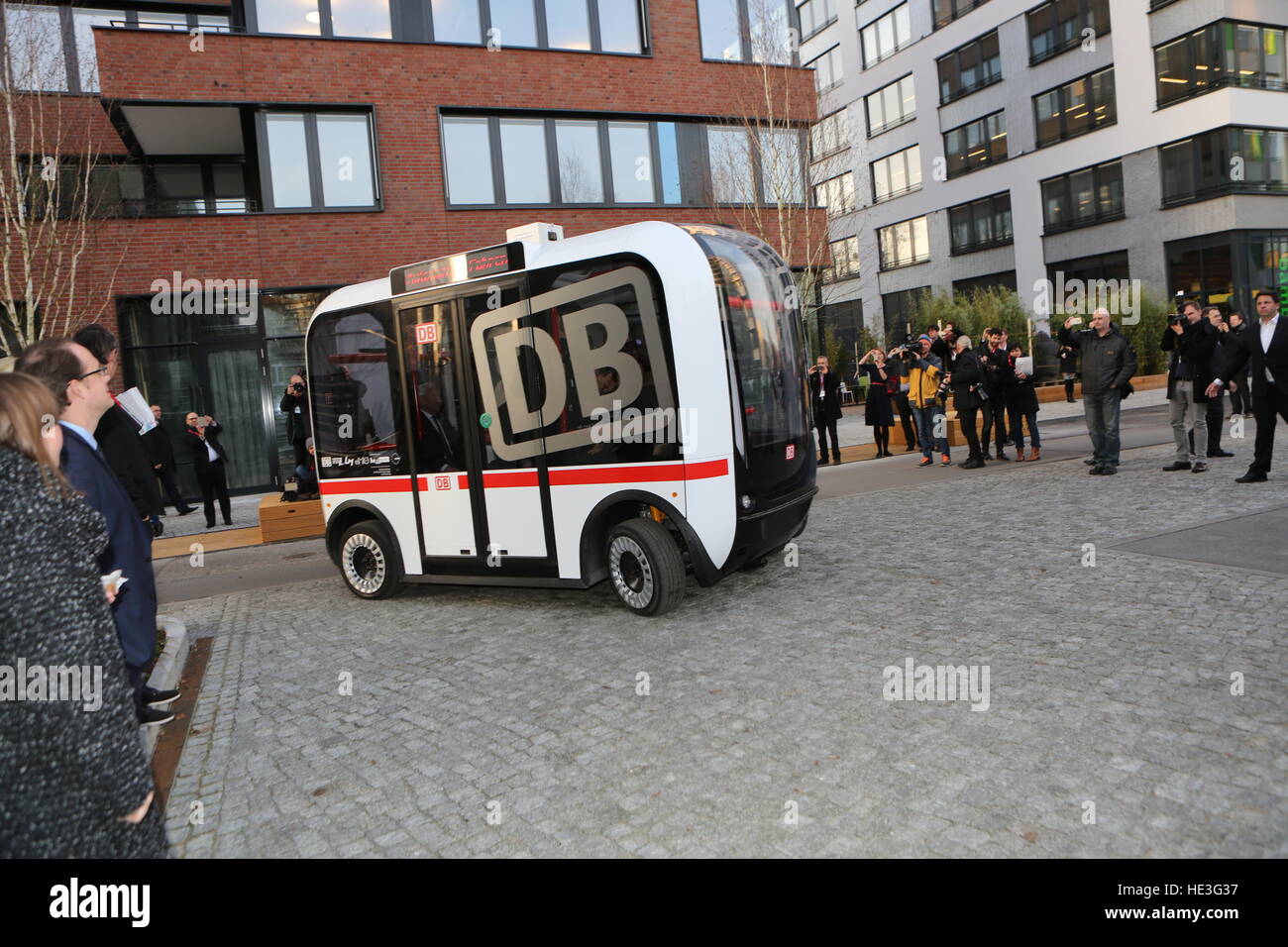 Berlin, Germany. 16th Dec, 2016. The autonomous bus (prototype) from ...
