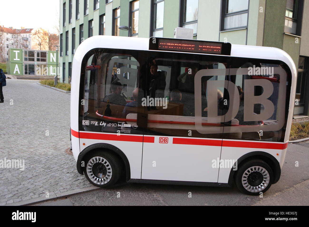 Berlin, Germany. 16th Dec, 2016. The autonomous bus (prototype) from ...