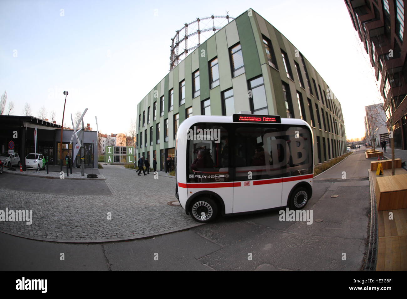 Berlin, Germany. 16th Dec, 2016. The autonomous bus (prototype) from ...