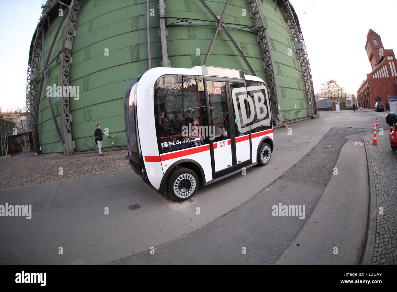 Berlin, Germany. 16th Dec, 2016. The autonomous bus (prototype) from ...