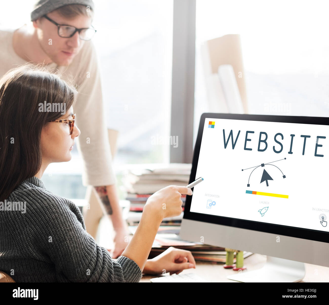 Responsive Design Website Template Layout Concept Stock Photo - Alamy