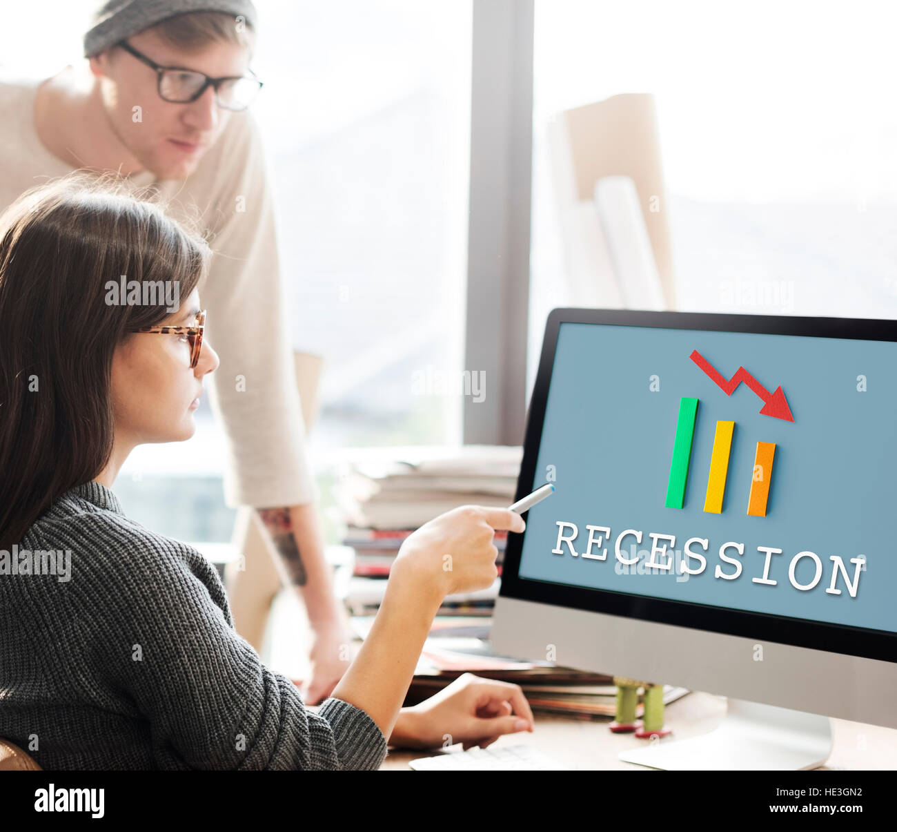 Finance Economic Recession Analysis Concept Stock Photo - Alamy