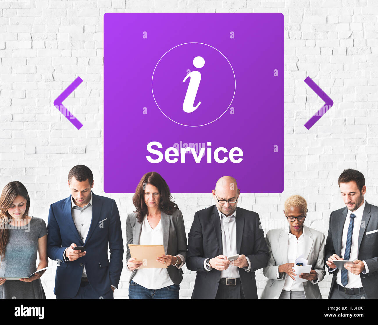 Customer Service Information Icon Concept Stock Photo - Alamy