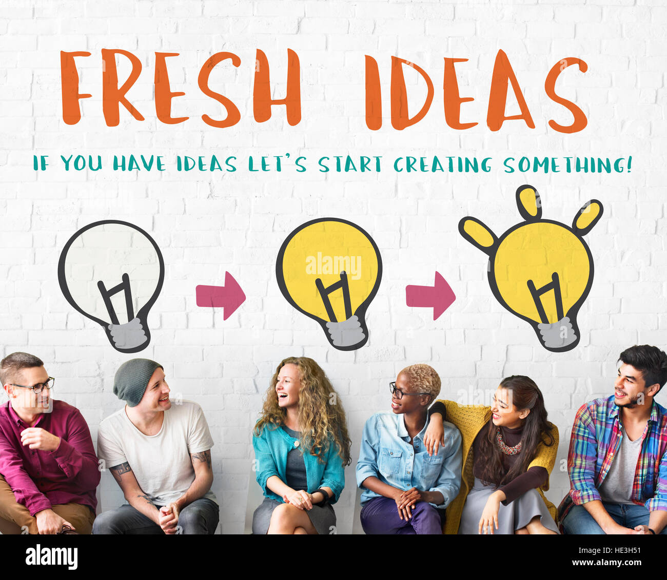 Fresh Ideas Design Inspiration Invention Concept Stock Photo - Alamy