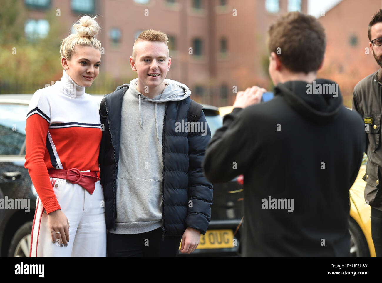 X Factor winner of 2015 Louisa Johnson seen signing autographs and ...