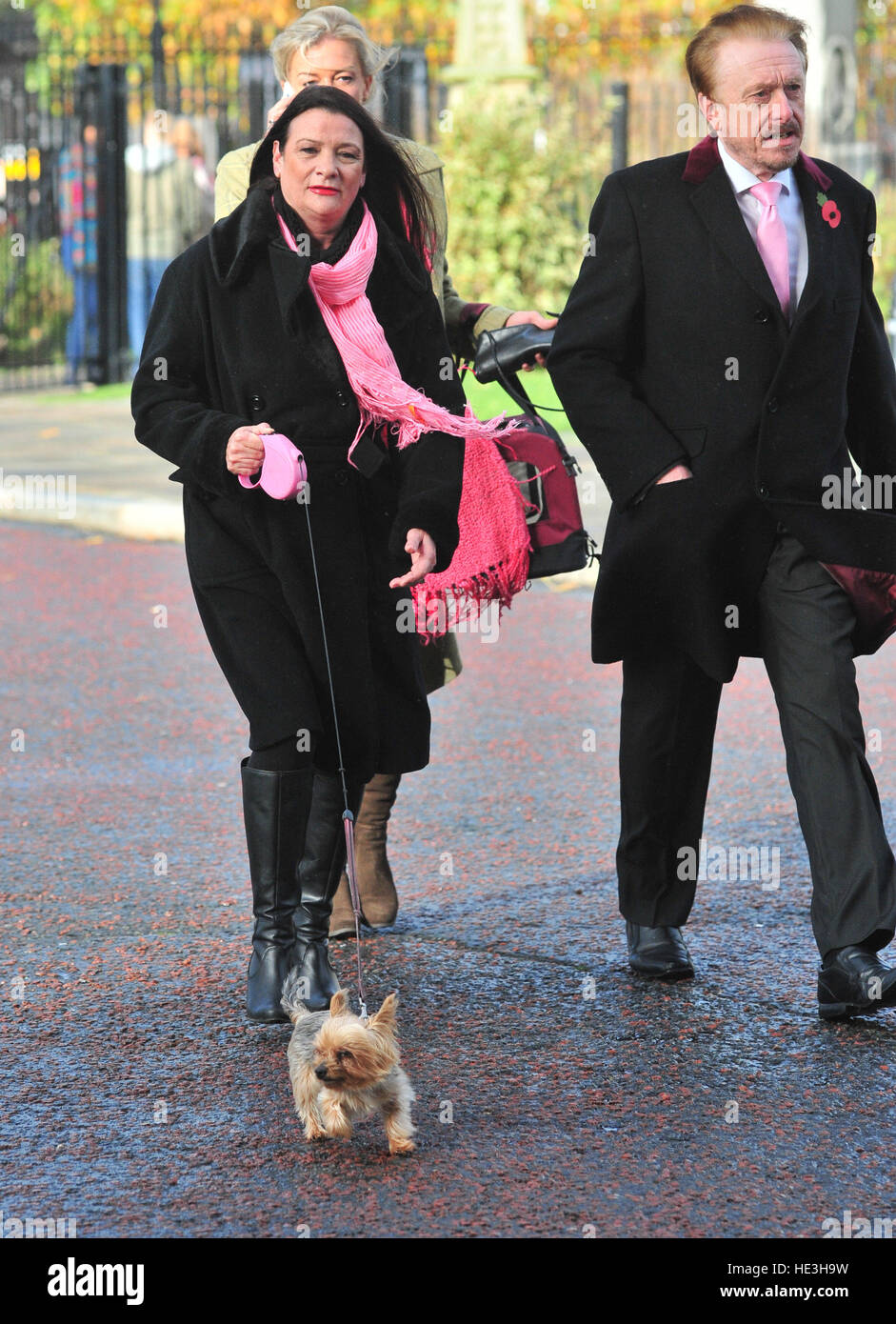 Guests arrive at Herbert Howe's funeral the celebrity hairdresser had a ...