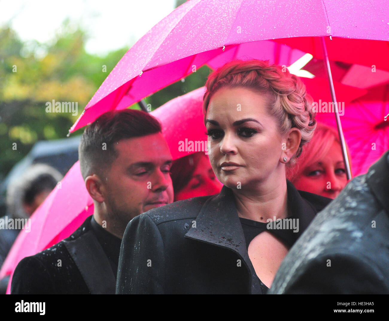Guests arrive at Herbert Howe's funeral the celebrity hairdresser had a ...