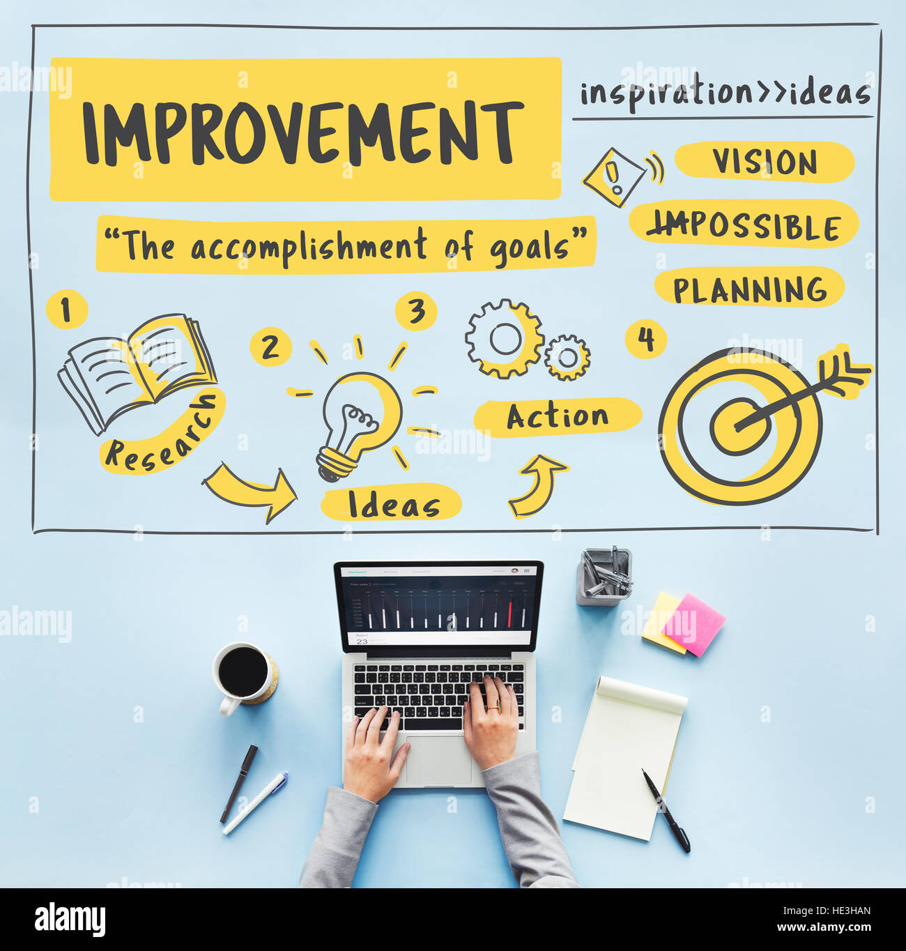 Development Achievement Improvement Success Concept Stock Photo - Alamy