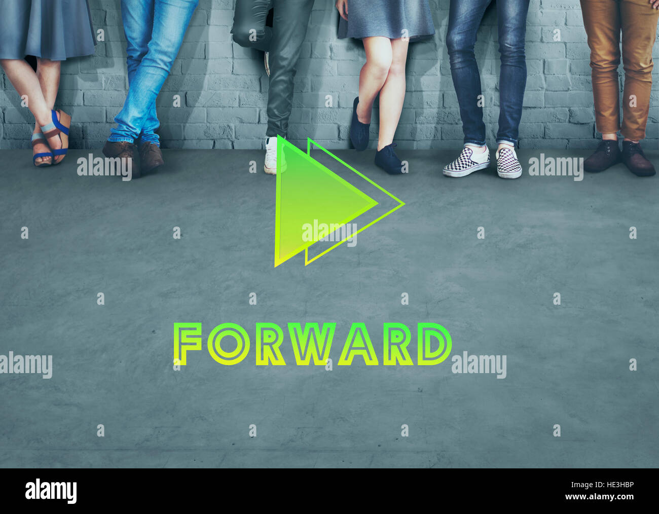 Goals Aim Forward Positivity Success Mission Concept Stock Photo - Alamy